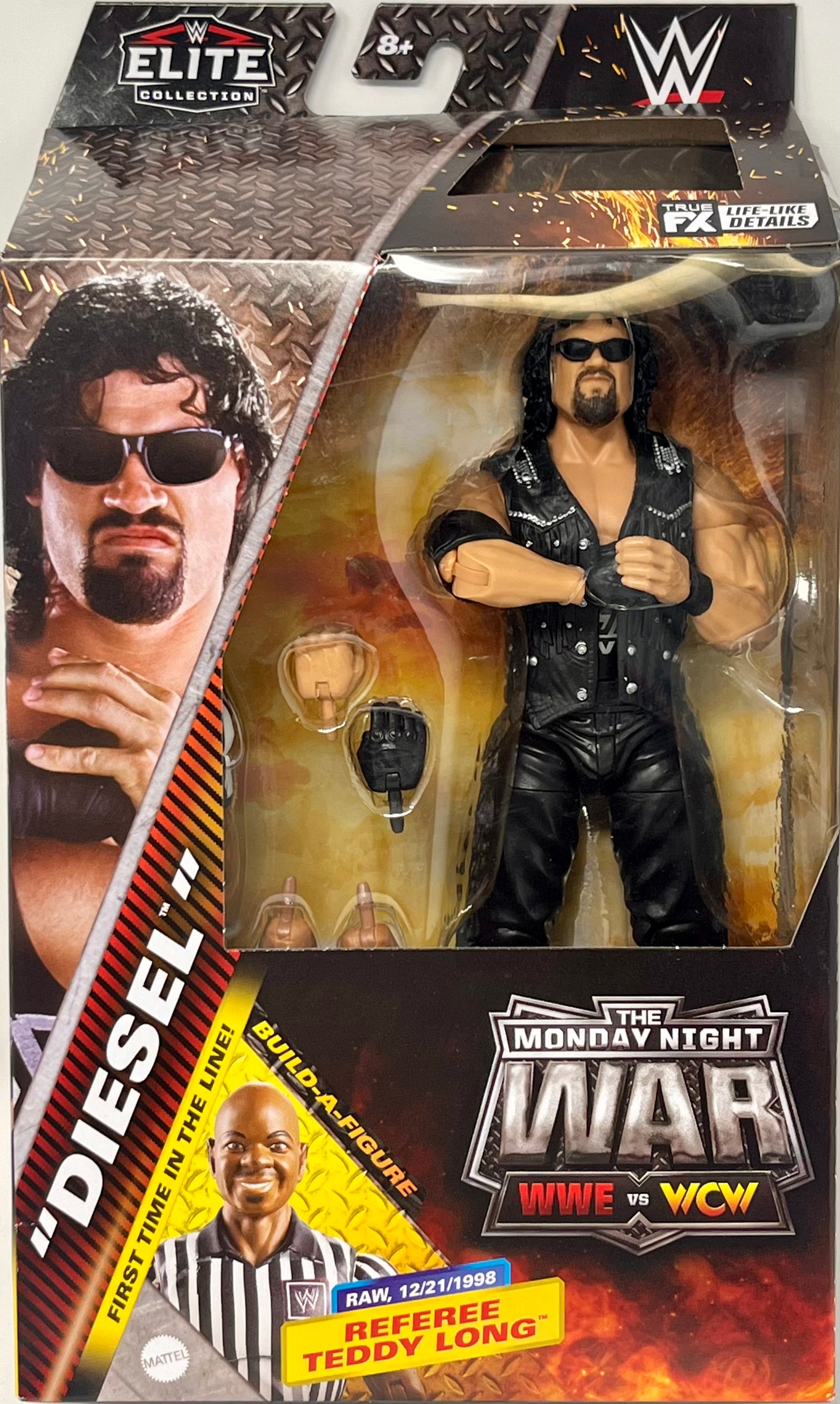 WWE Elite The Monday Night War Diesel Fig. BAF Referee Teddy Long – Toy ...
