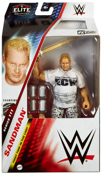 WWE Elite The Sandman Action Figure, 6-inch Collectible Superstar with ...